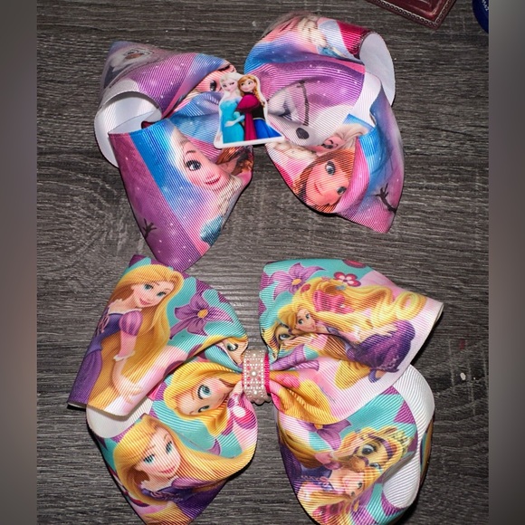 Accessories | Frozen Bow And Rapunzel Bow 6 Inch | Poshmark